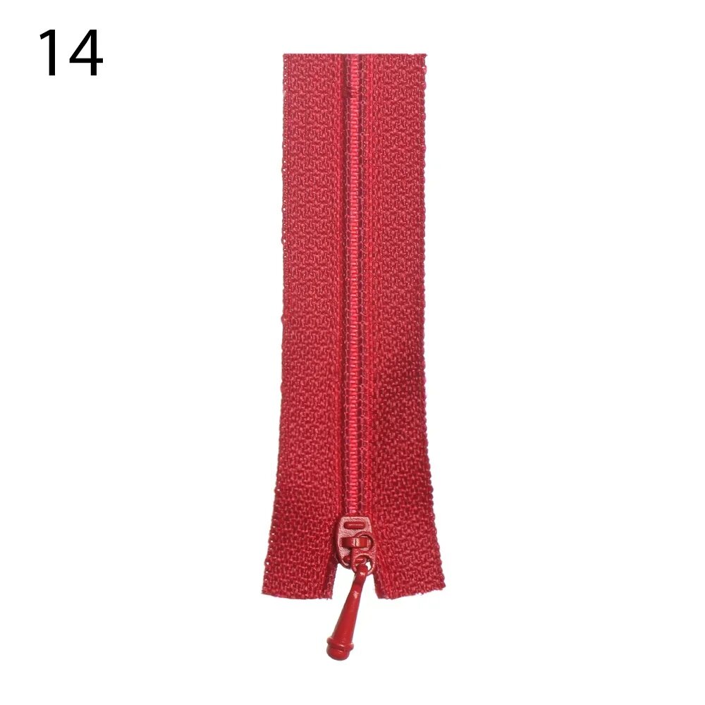 Мини-молнии для рукоделия 5 шт, нейлон Красный, 14