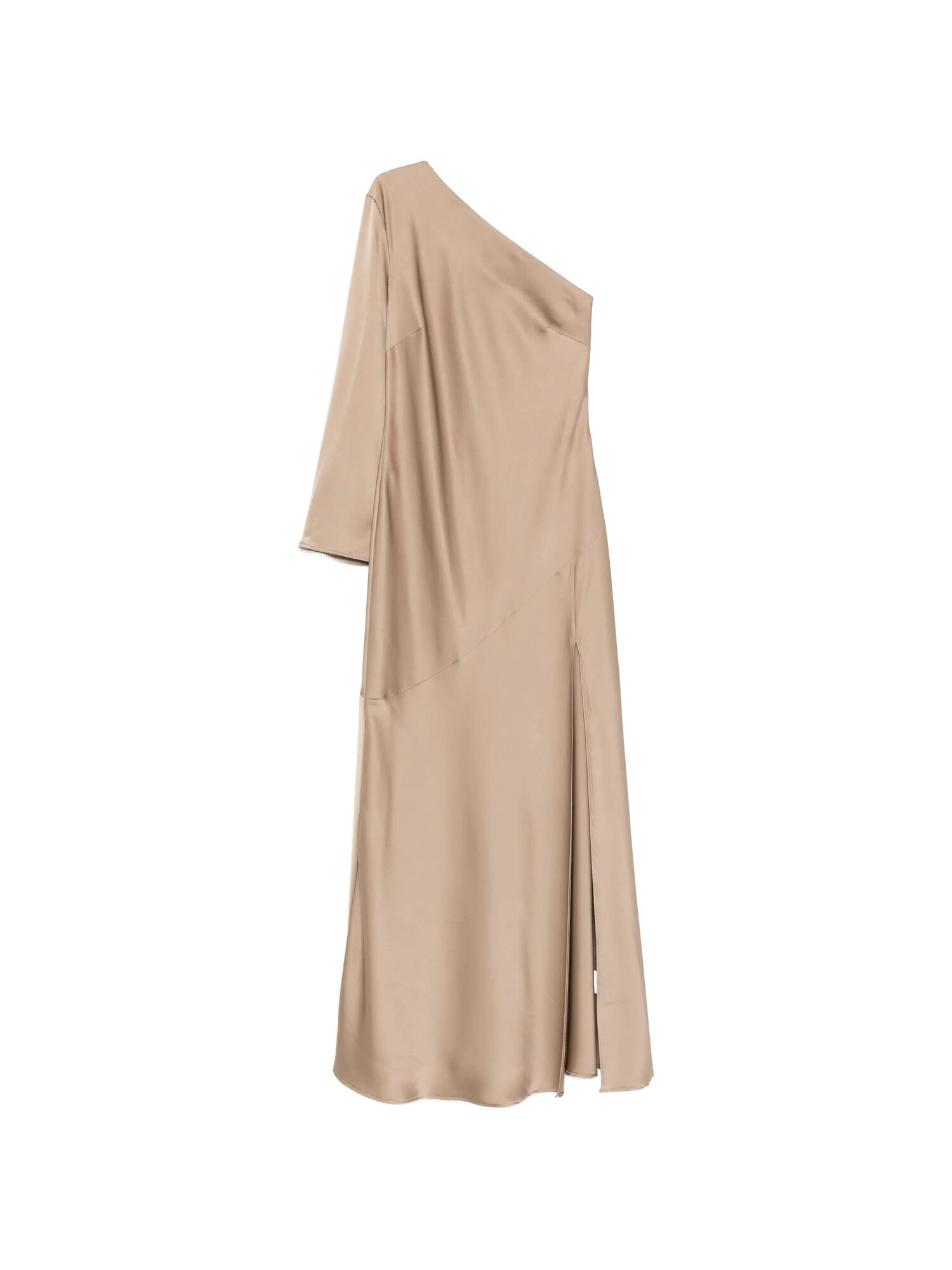 Платье One-shoulder slit maxi dress