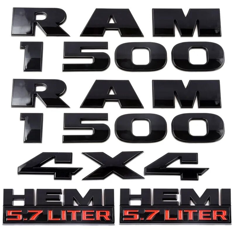 4pcs/Set, эмблема автомобиля, эмблема смещения для нового Dodge RAM1500 HEMI 5.7liter