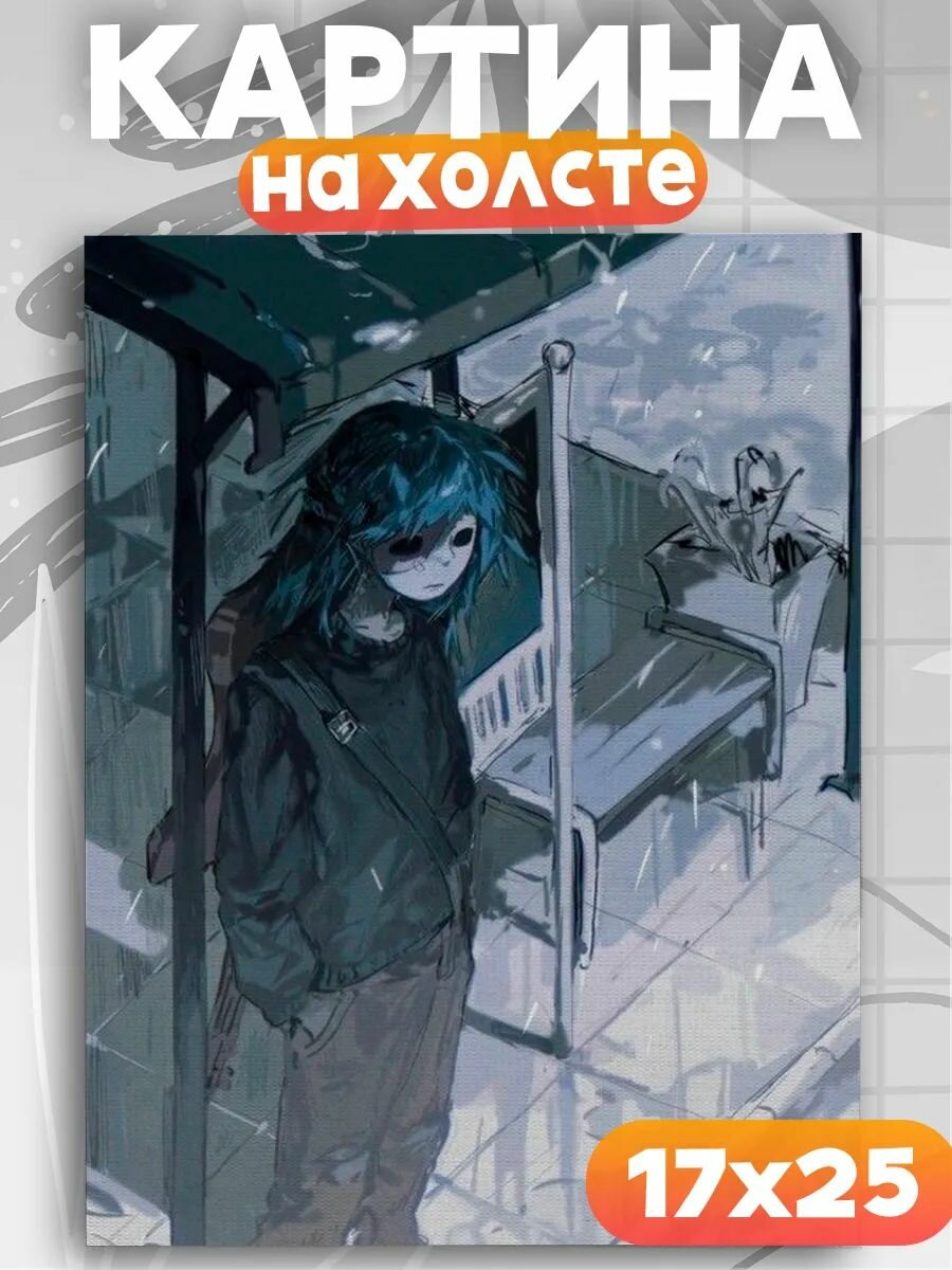Картина на стену Салли фейс, на подрамнике, 1шт, 25х17 размер.