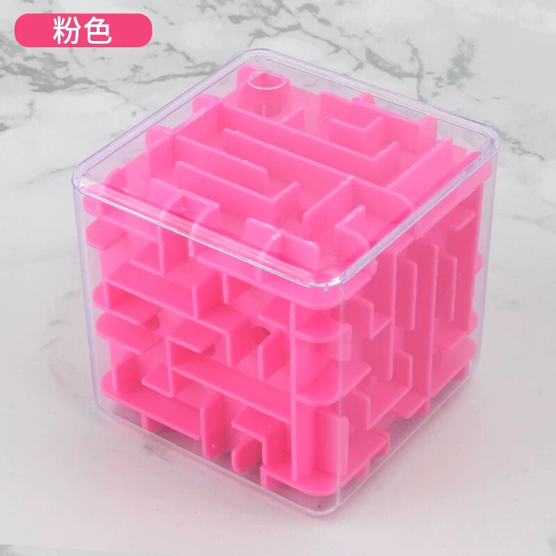 Красный Маленький Размер 6 см 3D Лабиринт Пазл Игрушка для Малышей 3-6 Лет, Обучающий Подарок
