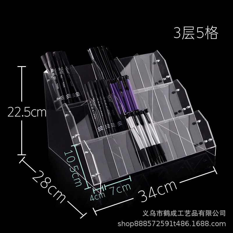 Подставка для ручек, канцелярский магазин, стойка для гелевых ручек, карандаш, карандаш для бровей, шариковая ручка, акриловый ящик для хранения ручек, держатель для ручек, стойка для сменных стержней.