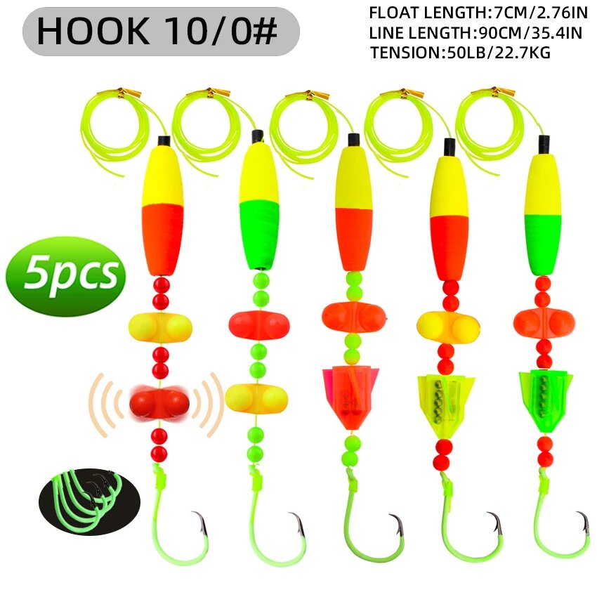 AOrace оснастки для сома 5 шт. Size 10-5pcs