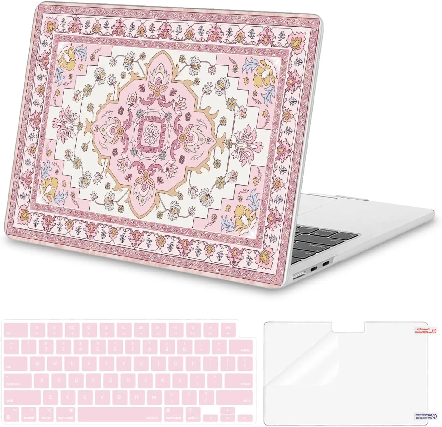 Чехол для MacBook Air 13.6" (M2/M3/M4), розовый, H929