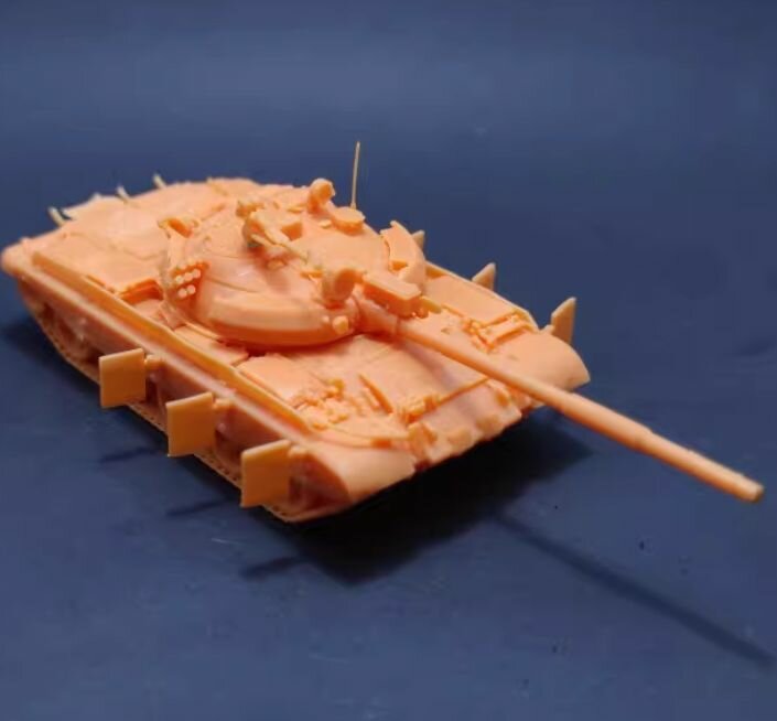 Модель советского среднего танка Т-62М1, масштаб 1:72, фотополимерная печать