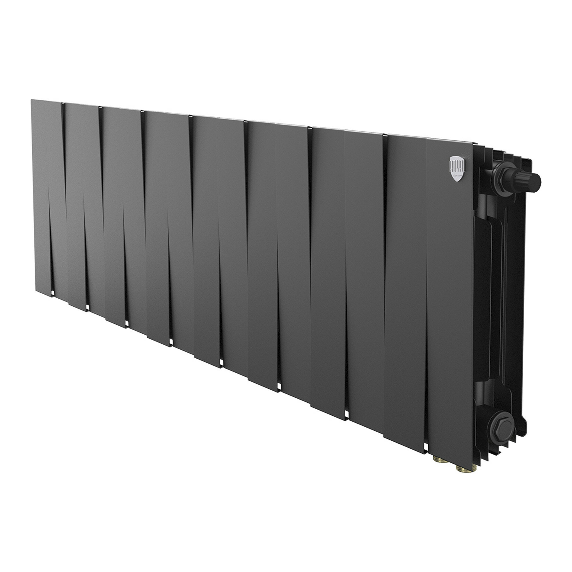 Радиатор биметаллический Royal Thermo PianoForte 300 Чёрный VR80 - 16 секц.
