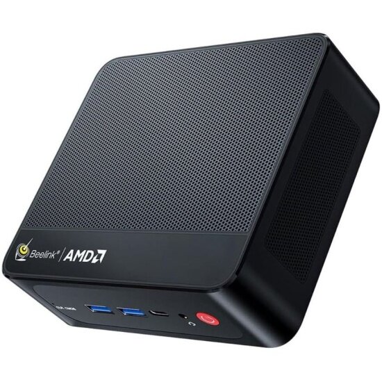 Неттоп Beelink SER5 (Ryzen 5 5500U 2.1 ГГц, 16 Гб, SSD 500 Гб, Radeon RX Vega 7, NoOS)