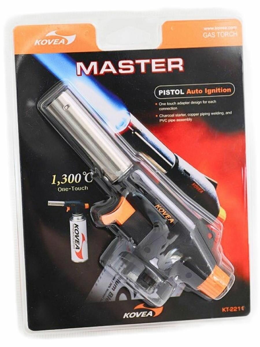 Газовый резак Kovea Master KT-2211, пьезоподжиг, с регулятором пламени