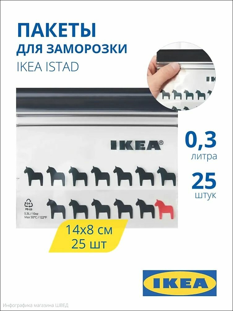 Зип пакет, 14х8 см