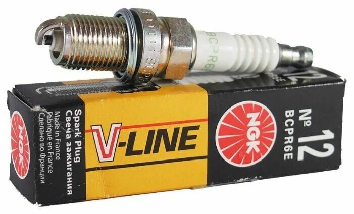 Свеча зажигания NGK 6129 для а/м ВАЗ 2110 инжектор 16 клапанный VL12 BCPR6E 1шт