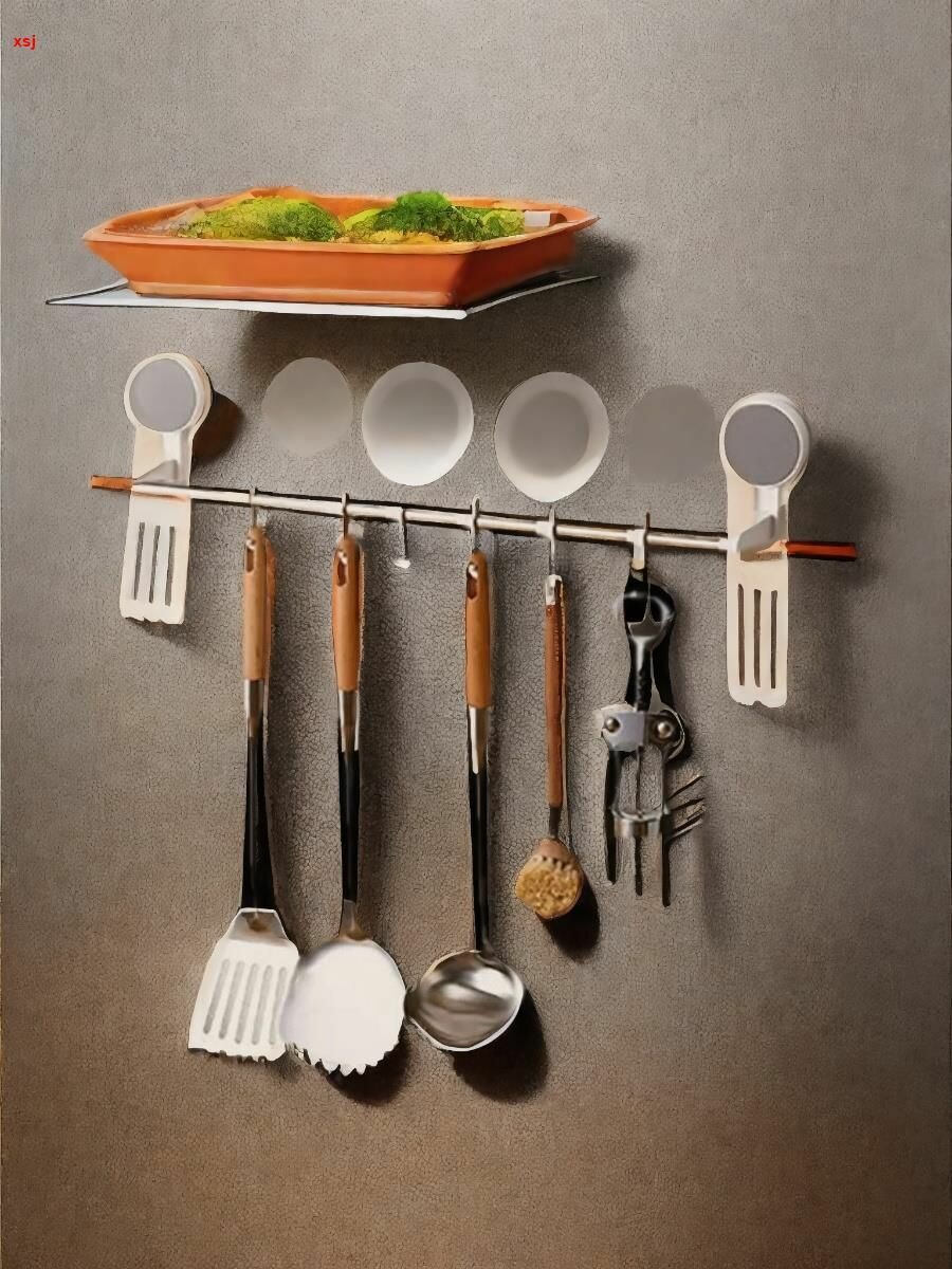 Рейлинг для кухни и ванной, 101 см х 6 см х 10 см х 1 предм.