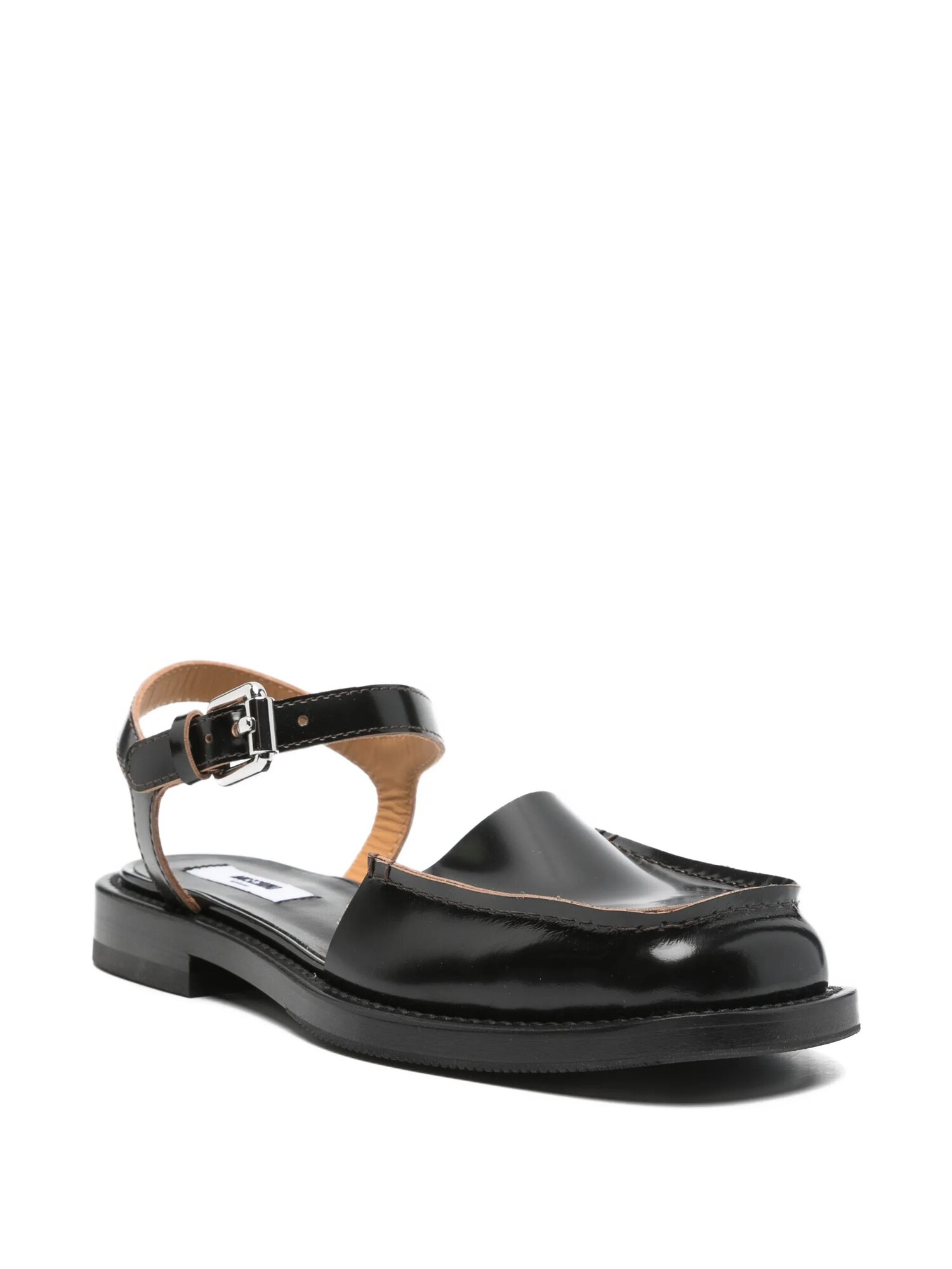Туфли MOSCHINO Buckle-strap pumps, размер 38, black/black — фото 1