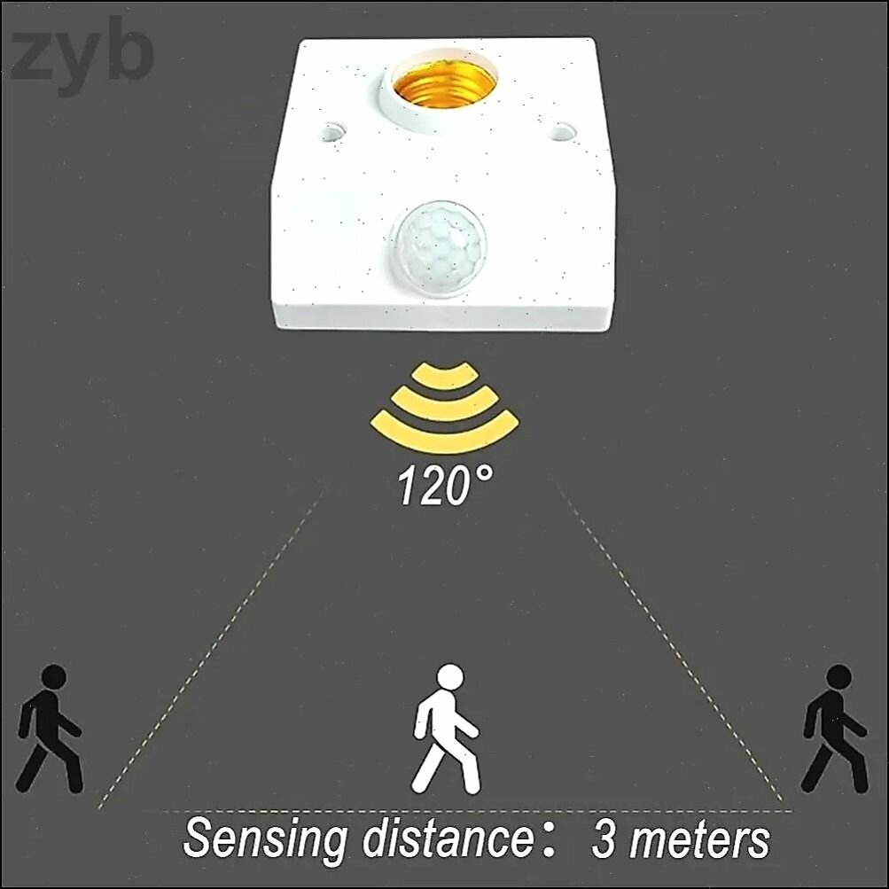 OZ-TWTU-E27 Инфракрасный индукционный патрон для лампы с инфракрасным датчиком человеческого тела