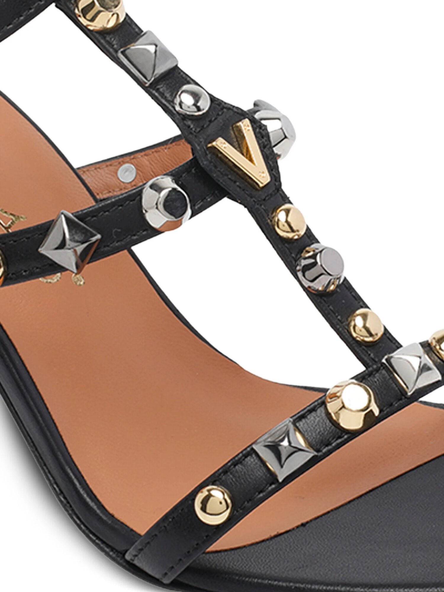 Босоножки Via Roma 15 Studded detail sandals, размер 37 — фото 1