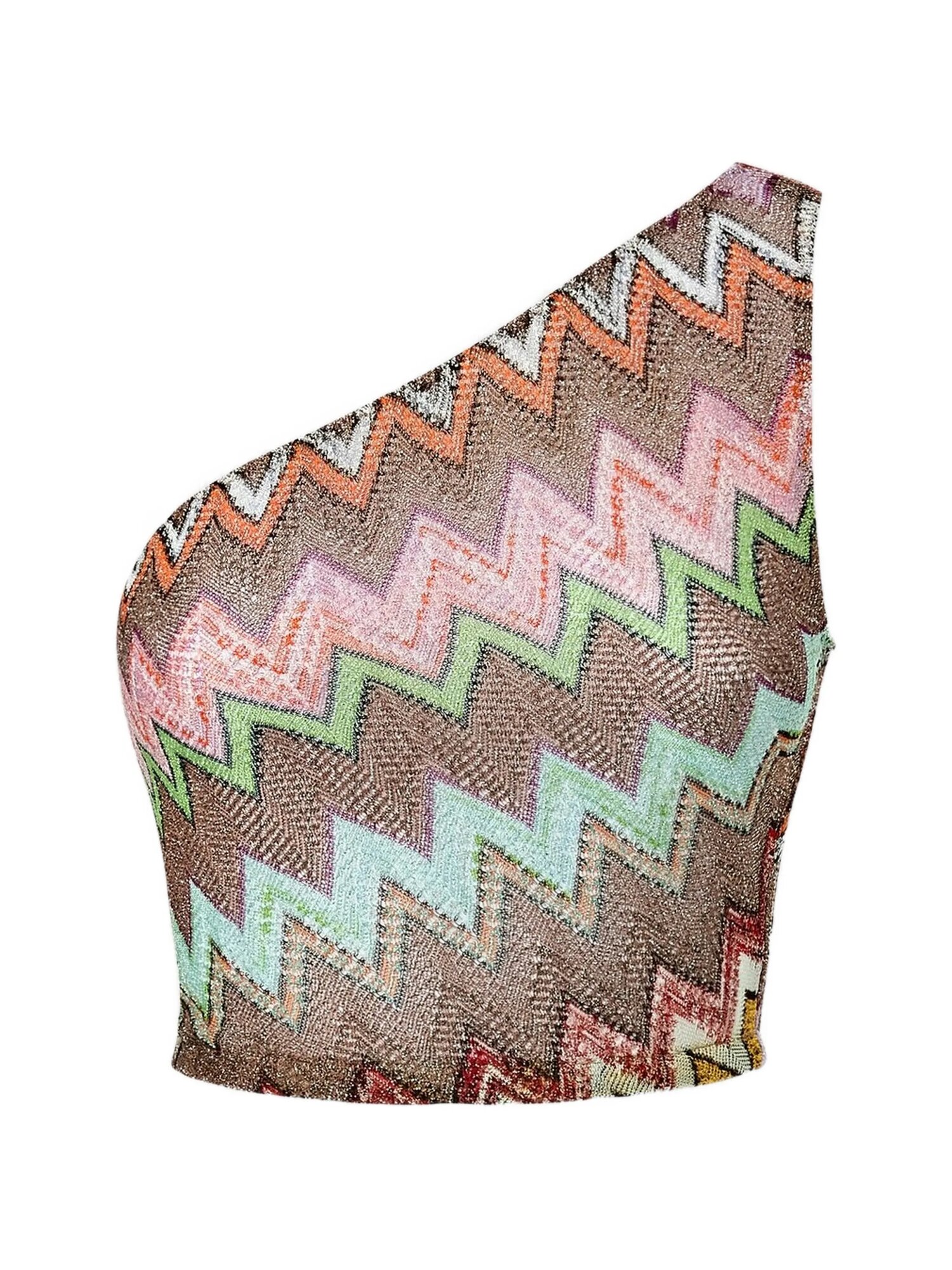 Топ Zigzag one-shoulder top