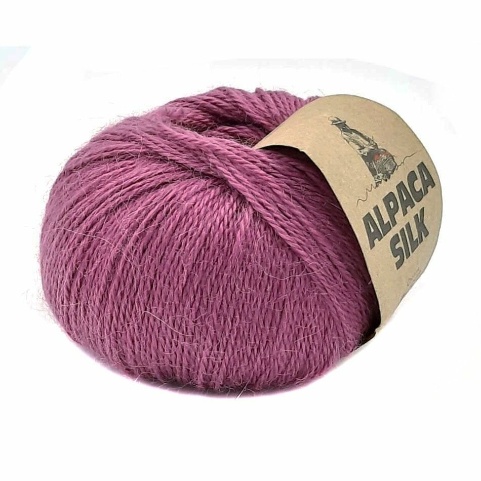 Пряжа Kutnor Alpaca Silk 3730 (1 моток 50г/150м) брусника