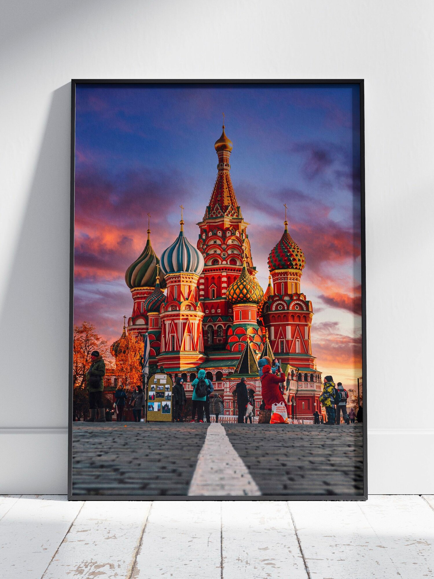 Плакат на стену для интерьера Интерьерный Плакат Страны (Россия 20) - Постер по национальному декору формата A4 (21x30 см)