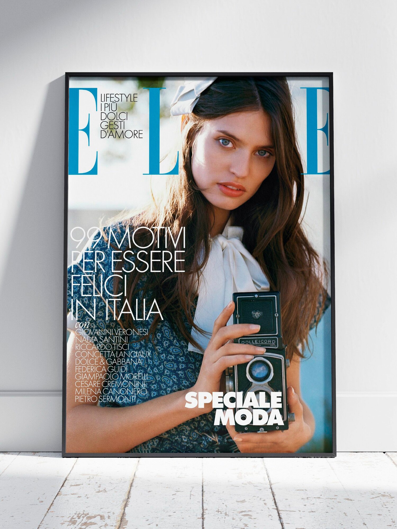 Плакат на стену для интерьера Бьянка Балти (Bianca Balti 27) - Постер по модели, бренду и моде формата A4 (21x30 см)
