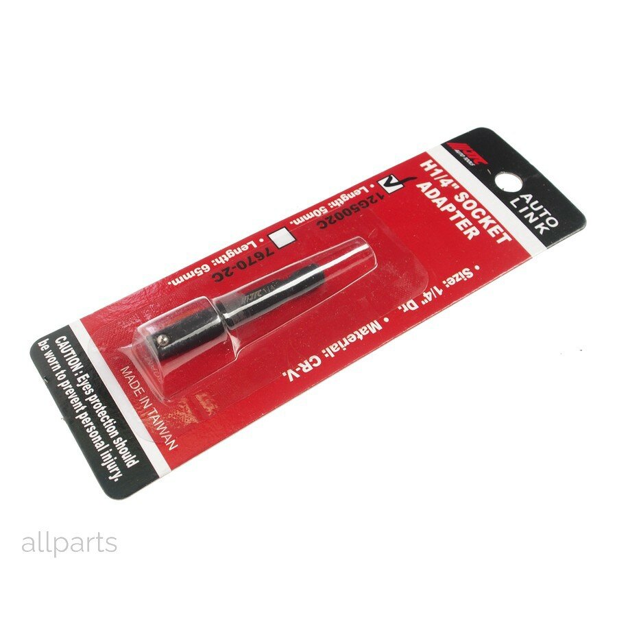 JTC JTC-12G5002C Адаптер для торцевых головок 1/4"x50мм в блистере JTC