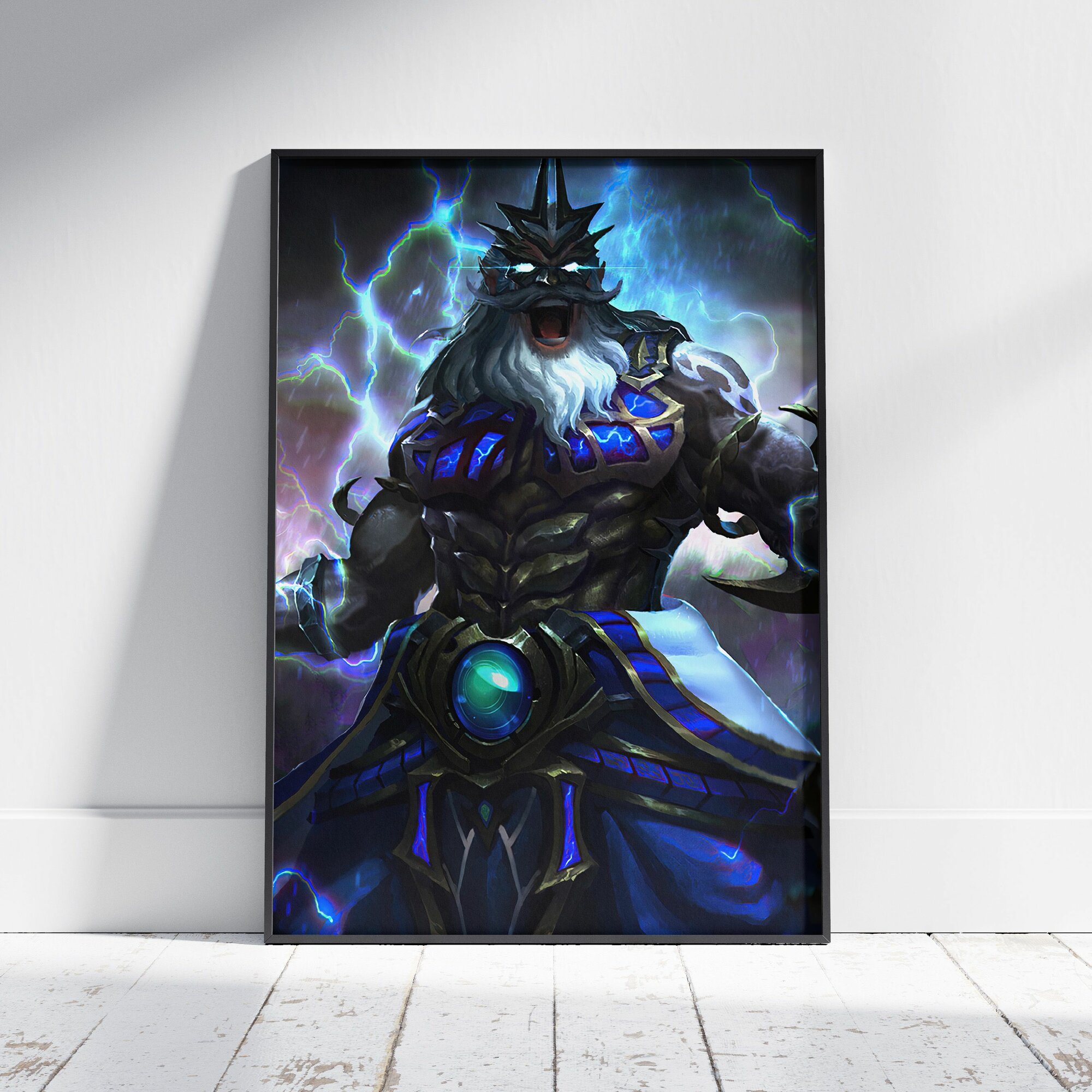 Плакат на стену для интерьера Dota 2 (Zeus 5) - Постер по игре формата A3 (30х42 см)