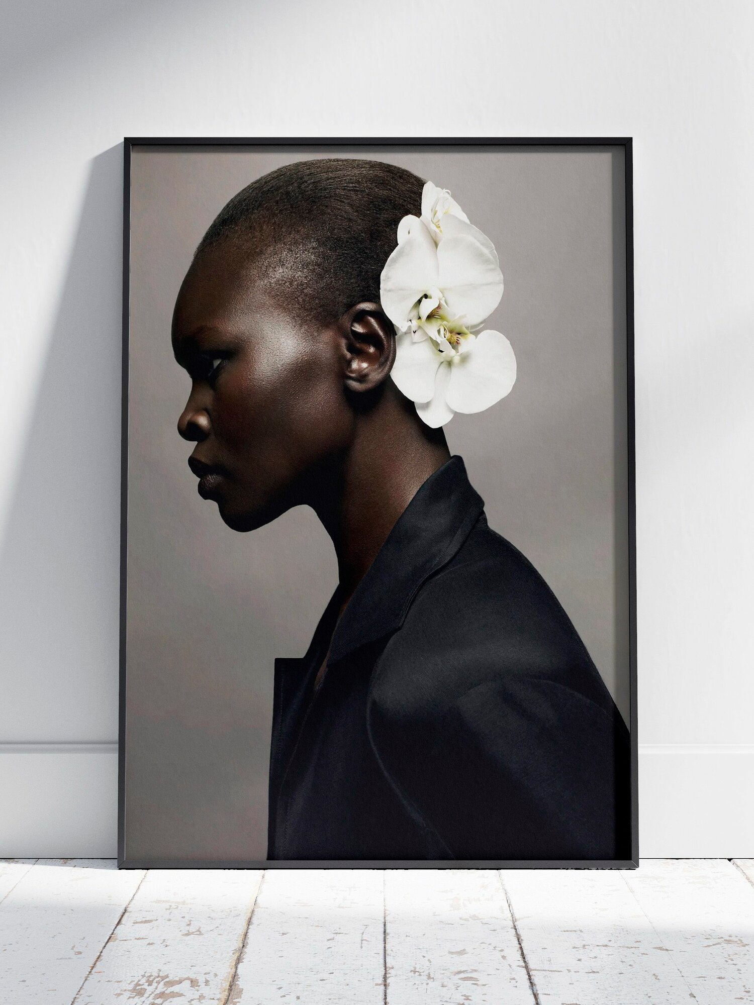 Плакат на стену для интерьера Алек Век (Alek Wek 8) - Постер по модели, бренду и моде формата A4 (21x30 см)