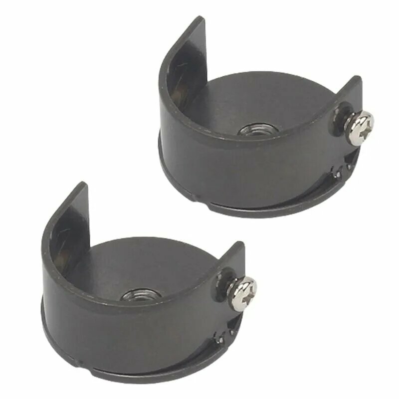 2 боковых кронштейна для карнизов с римским стержнем диаметром трубы 28 мм, 28 черных боковых кронштейнов