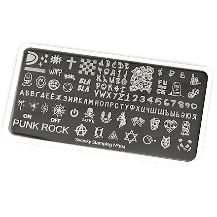 Swanky Stamping, Пластина для стемпинга №104