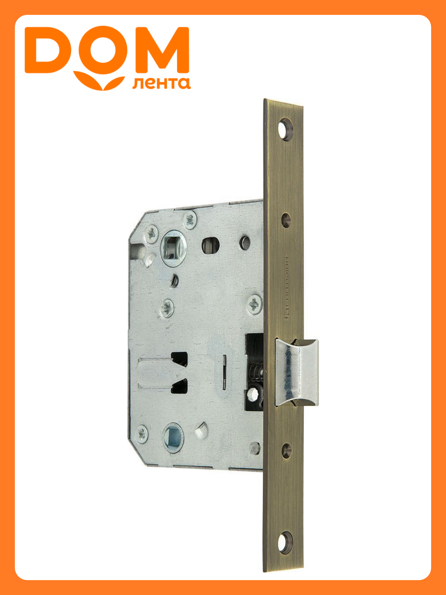 Дверная защелка Palladium 170 AB 195х20х76 мм ЦАМ античная бронза