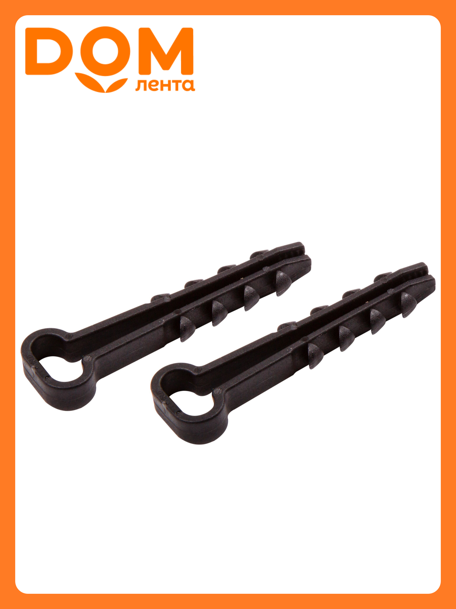 Дюбель-хомут прямоугольный Proconnect 12 мм D 5-10 мм черный 100 шт