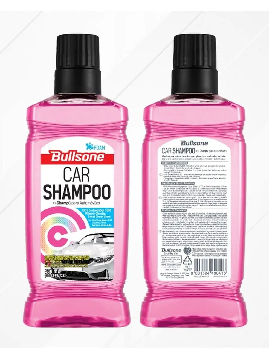 Шампунь для авто Car Shampoo 530мл CLNS 10808900, шт