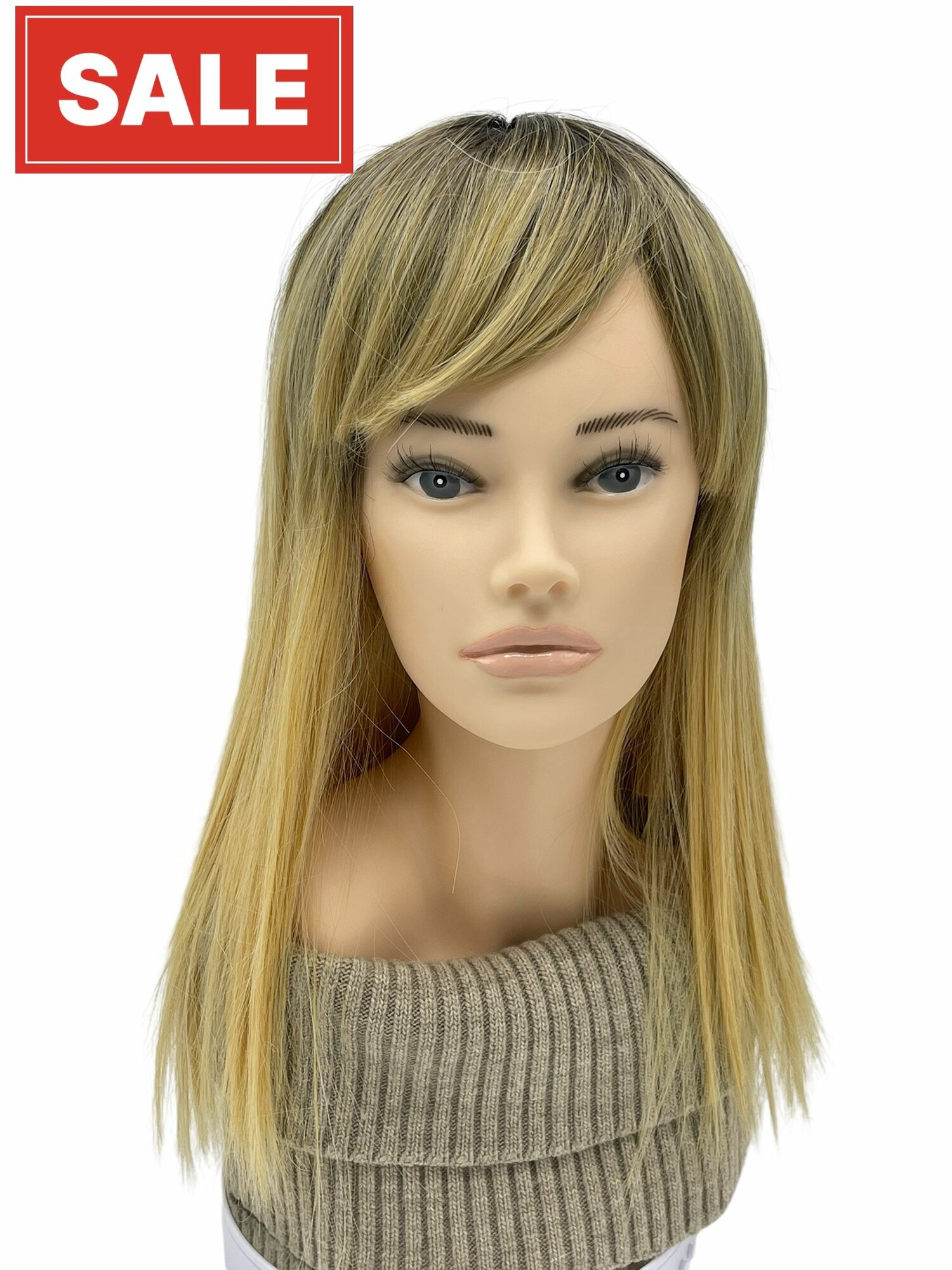 Парик Best Wigs "Каре", термостойкий, с челкой, из искусственных волос, золотистый, 130 г