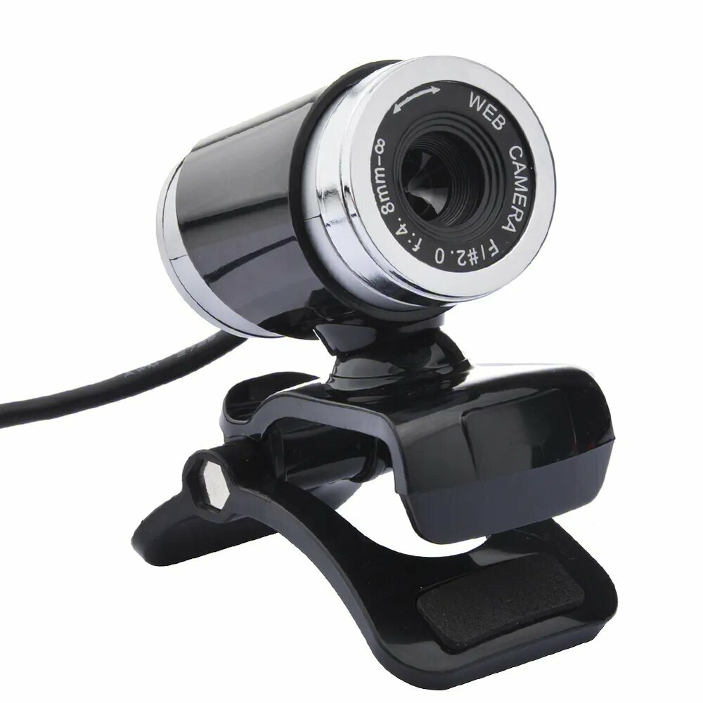 Веб-камера 12 Мп с поворотом на 360 по горизонтали и 30 по вертикали, автоматической балансировкой белого и ручной фокусировкой