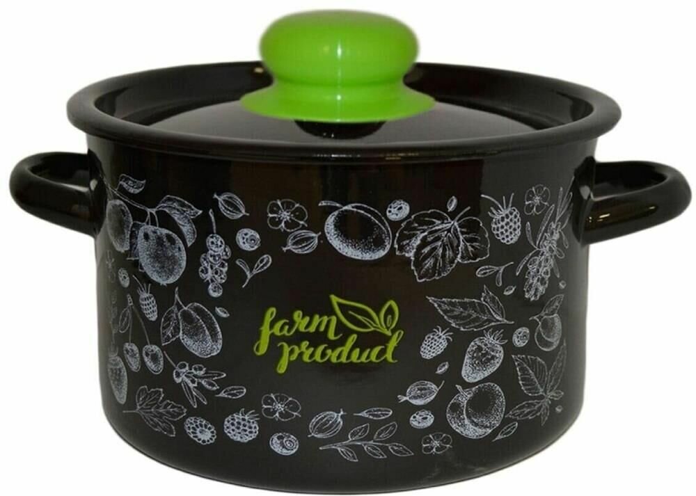 Кастрюля 1с15с/1 Appetite Berry эмал цил 1,5л
