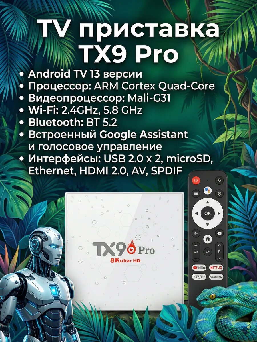 ТВ приставка TX9Pro для цифрового телевидения