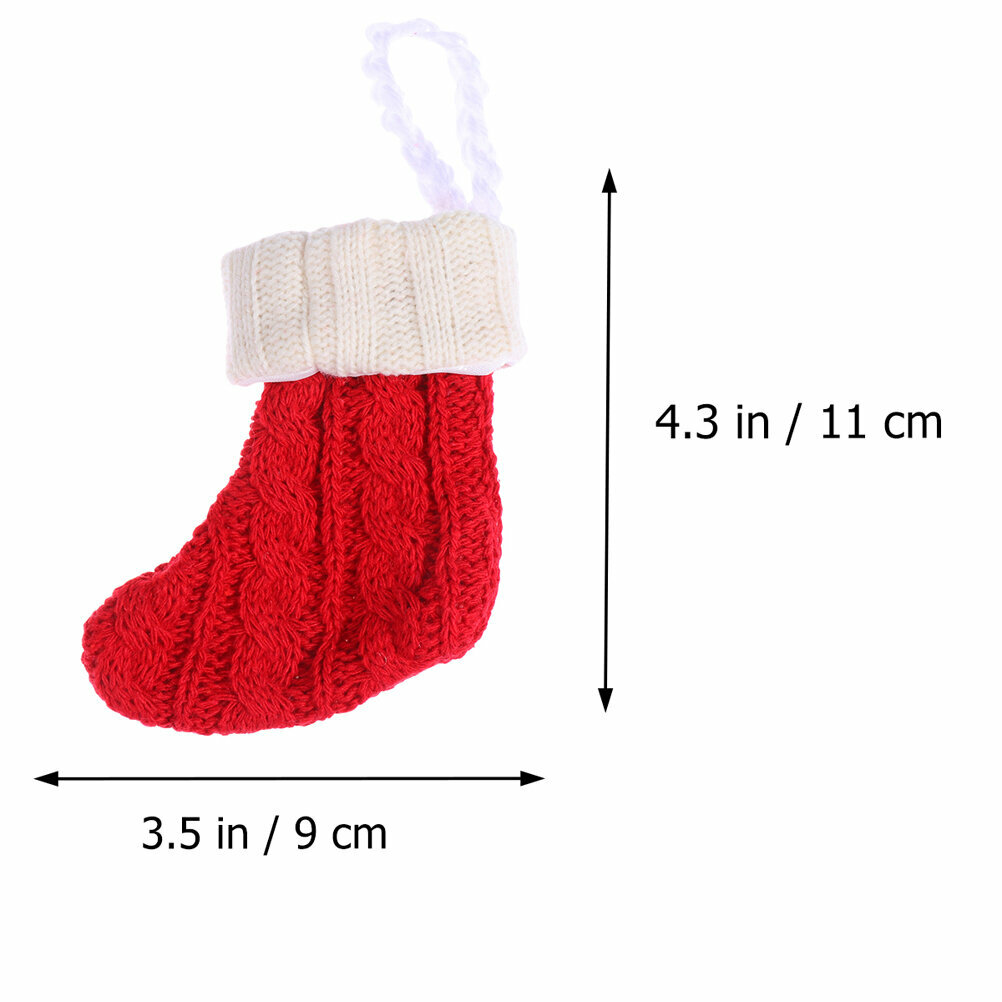 2PCS Чехлы Для Приборов В Forme Соков Christmas Изделия Из Носков 11X9X1Cm