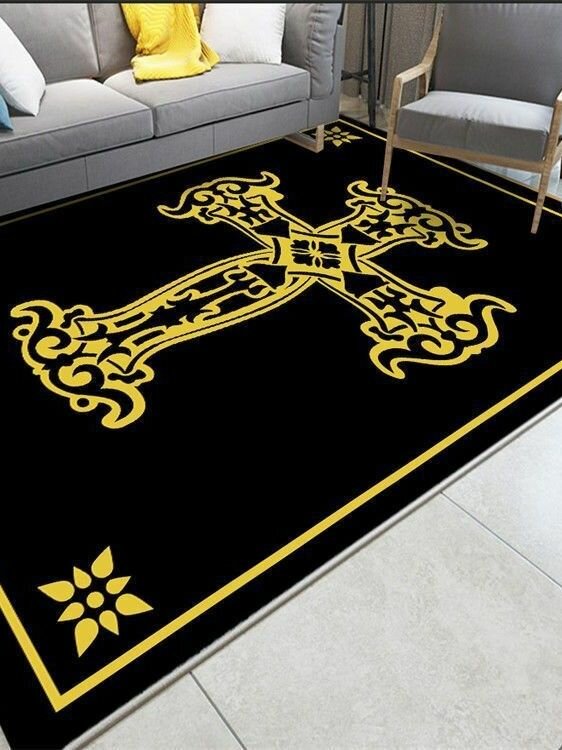 Ковер безворсовый тонкий (не обработанный край) 50x80см.