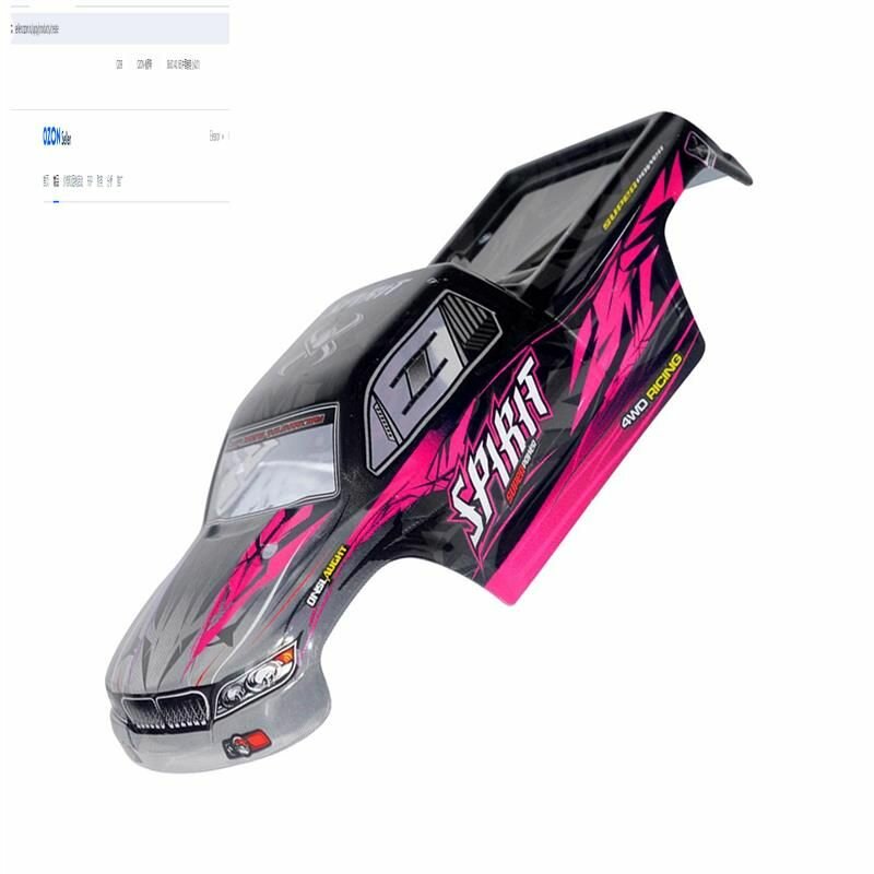 Кузов для RC автомобиля 1/16, совместим с XINLEHONG 9130/9135 Q901, YC200/YC250 — 25×11×7 см, розово-красный авто