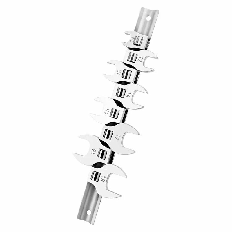 Набор разводных ключей воронья лапка , 8 предметов, для привода 3/8 дюйма, трещотка и динамометрический ключ, для работы с крепежом в труднодоступных местах.