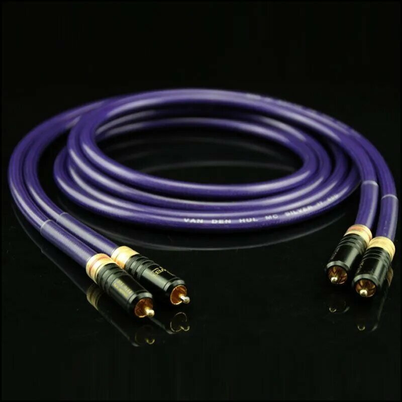 Van den Hul Аудиокабель RCA/RCA, 1 м, фиолетовый, белый
