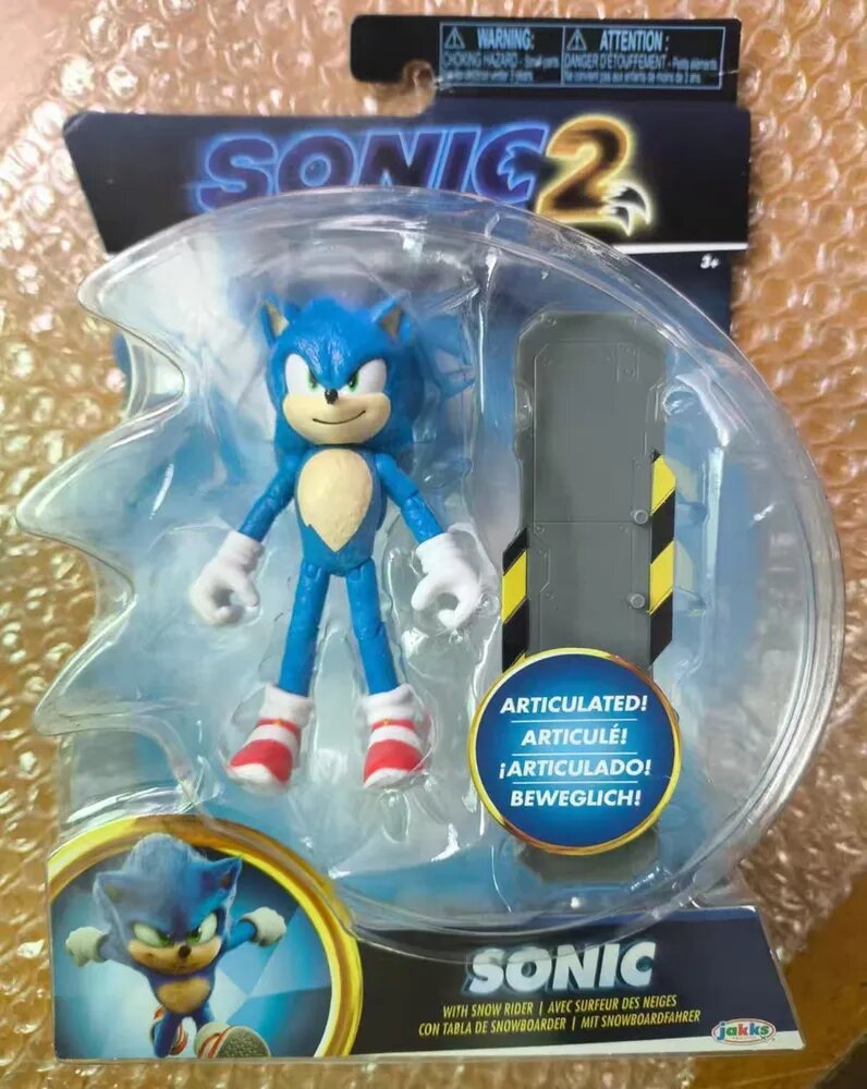 Sonic & Jakks Фигурка Соник с аксессуарами из фильма Sonic the Hedgehog 2
