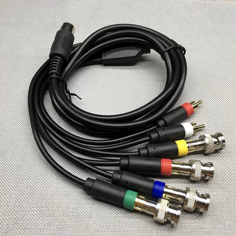 Кабель Saturn SNK NEOGEO PCE для цветного монитора с BNC разъемом RGB+Sync