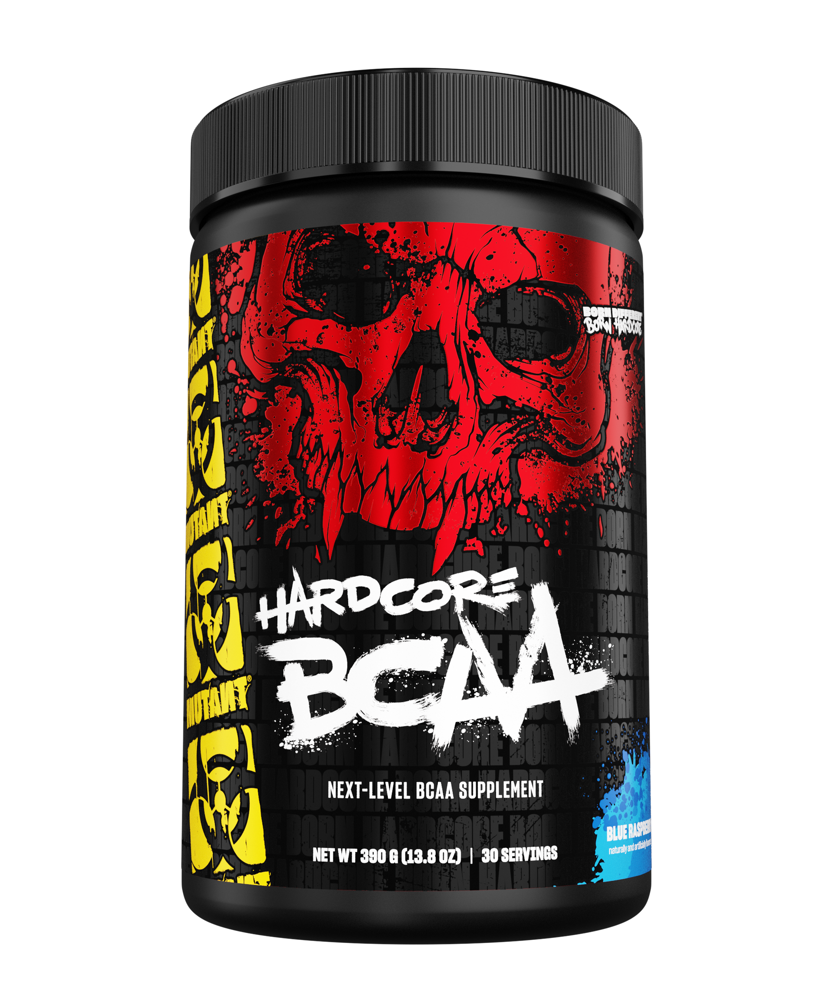Аминокислоты Мутант хардкор БЦАА порошок 390 гр Голубая малина / Mutant HARDCORE BCAA 13.8 oz Blue Raspberry