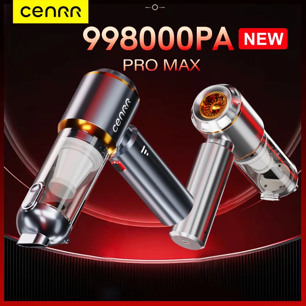 CENRR 998000ПА Беспроводной автомобильный пылесос MAX Black