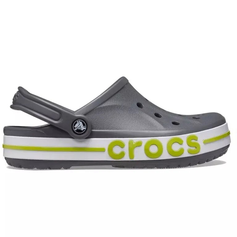 Crocs Сабо черно-серые, зеленый неон M11W13 для мужчин и женщин на лето из резины