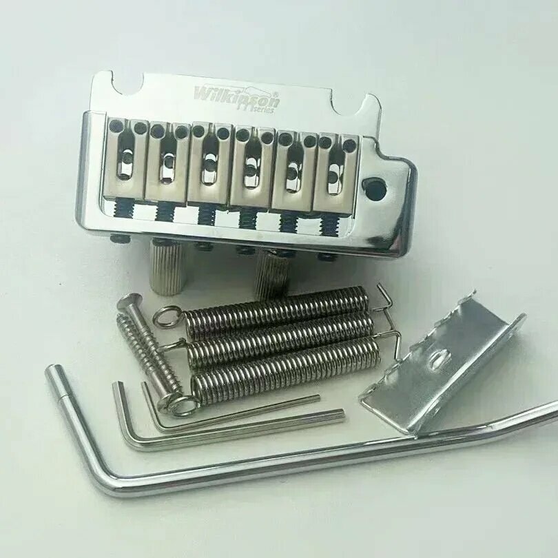 Wilkinson 2-точечная хромированная серебристая двухпозиционная тремоло-система для электрогитары WOV08