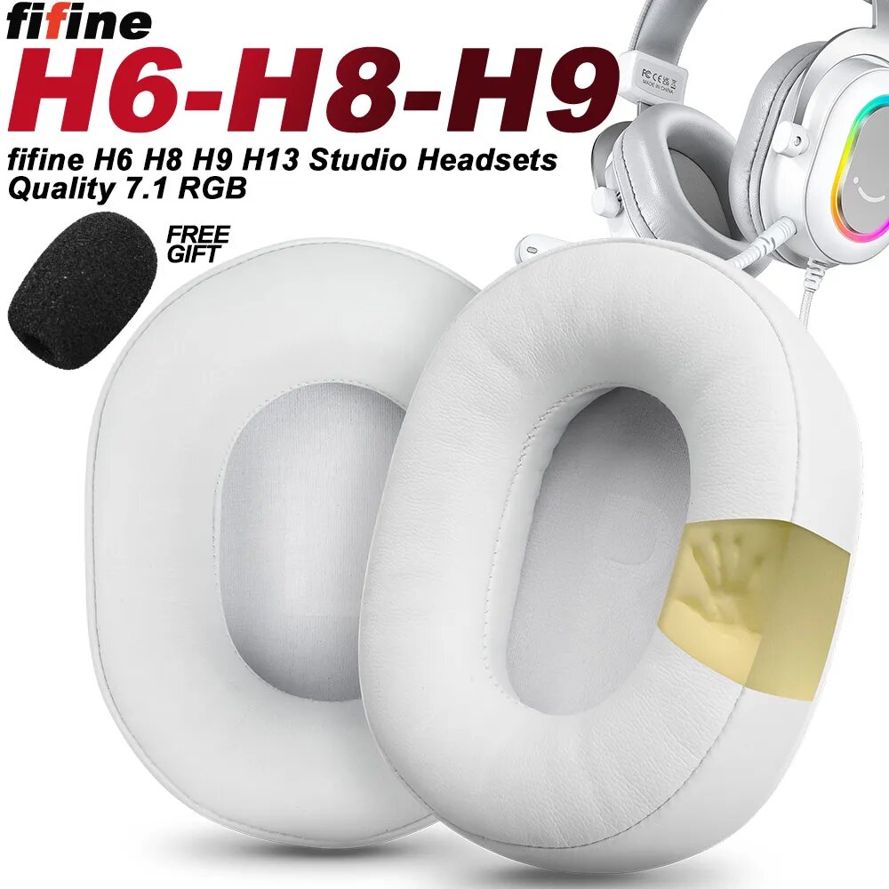 Амбушюры Fifine H6 H8 H9 H13 H16 High Quality 7.1 Протеиновая кожа и пена с эффектом памяти