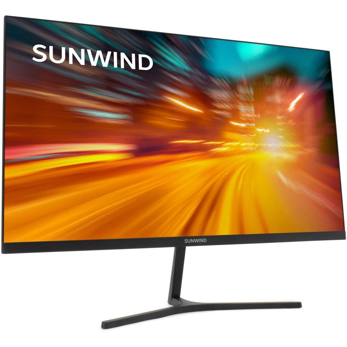 Монитор 23.8 SunWind SM-24FI401 черный (IPS, 1920x1080, 250 cd/m, 1 ms, HDMI, DisplayPort, VGA, Аудио) SM24SG01