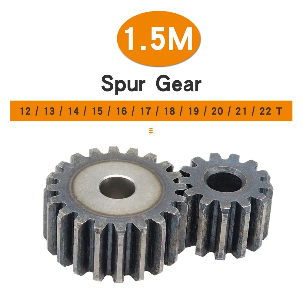 Шестерни цилиндрические SC45 1.5M-12T/13T/14T/15T/16T/17T/18T/19T/20T/21T/22T 1.5M14T - Bore 8 mm