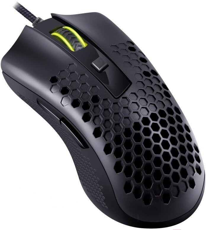 Мышь проводная REDRAGON Storm Basic чёрный, 12400 dpi, USB, кнопки - 5