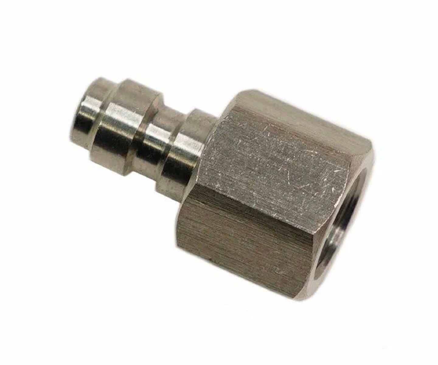 Переходник ВР G1/8 "Квик", нержавеющая сталь, серый металлик